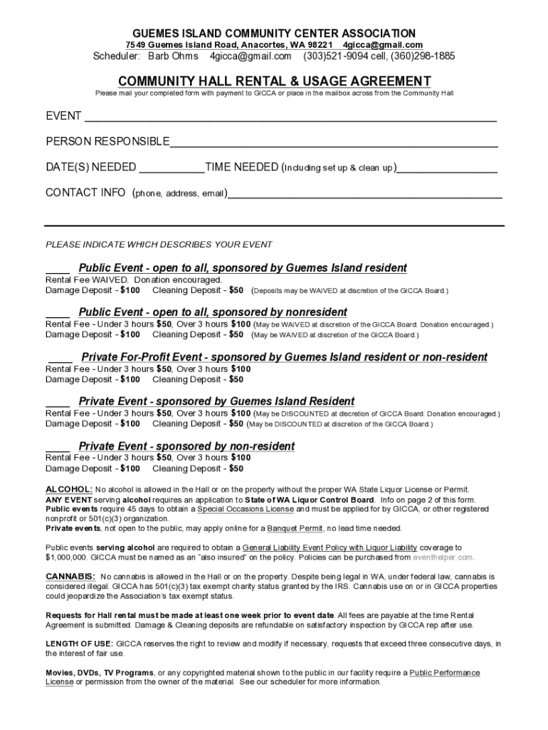 Fillable Online Front Page - Guemes Island Community Center ...