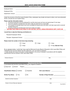 Fillable Online cocodoc.comform284662353-SICK-LEAVE-DONATIONSick Leave ...