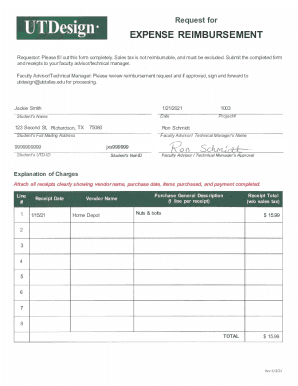 Fillable Online How to use expense reimbursement forms in your office ...