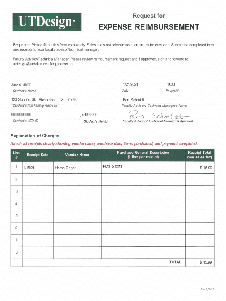 Fillable Online How to use expense reimbursement forms in your office ...