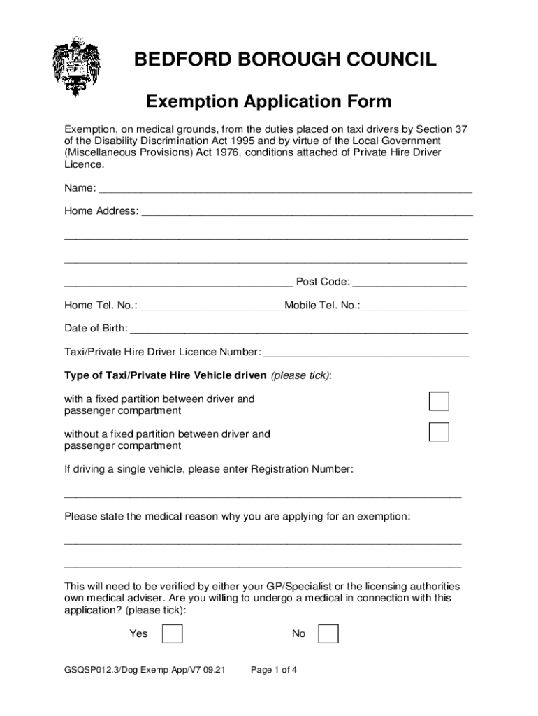 Fillable Online Exemption Application Form Fax Email Print - pdfFiller