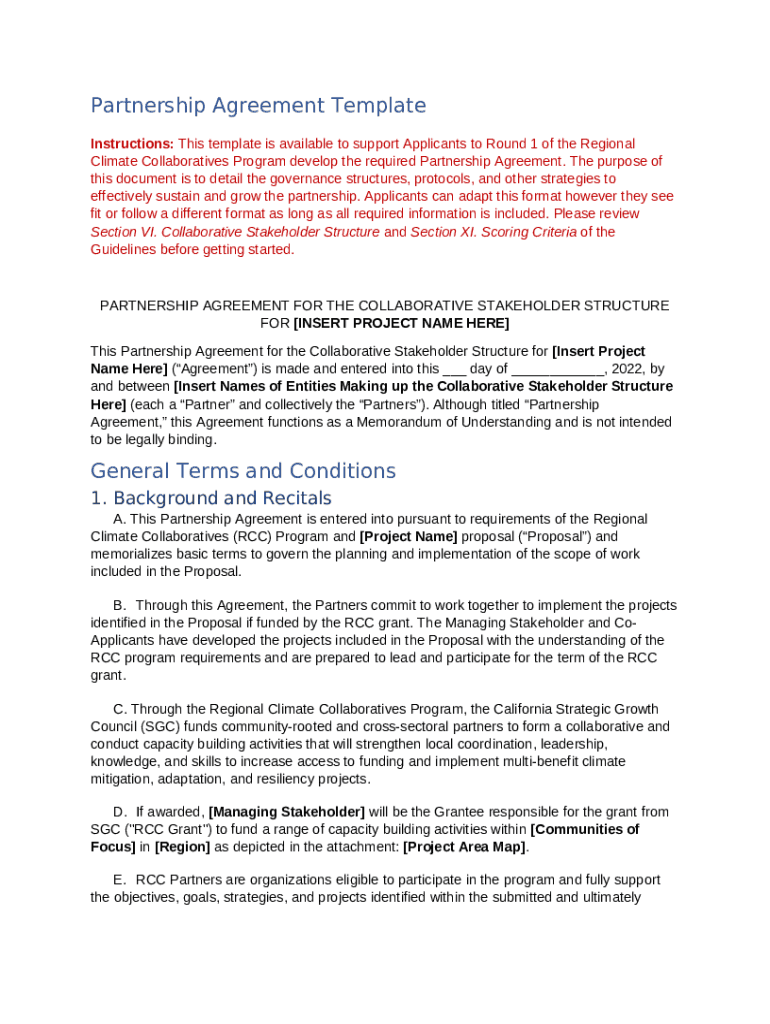 20 FREE Partnership Agreement Templates and Samples (MS Word)Free ...