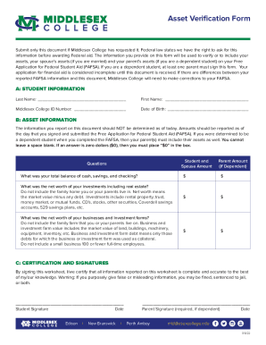 Fillable Online Asset Verification Form Fax Email Print - pdfFiller