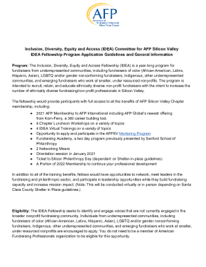 Fillable Online Inclusion, Diversity, Equity and Access (IDEA) Committee Fax Email Print - pdfFiller