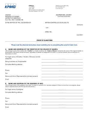 Fillable Online 3-bco-proof-of-claim-form.pdf - assets.kpmg Fax Email Print - pdfFiller