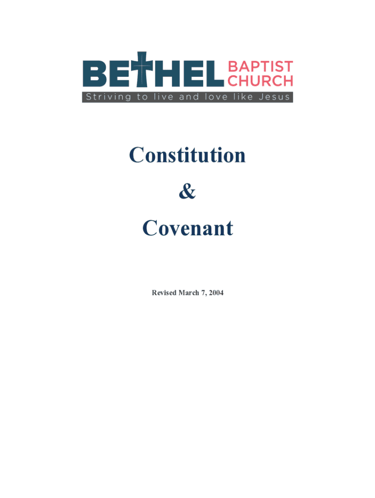 Fillable Online Church Constitution Fax Email Print - pdfFiller