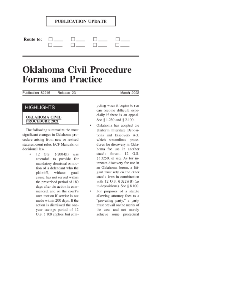 Fillable Online openlibrary.orgbooksOL392469MOklahoma civil procedure ...