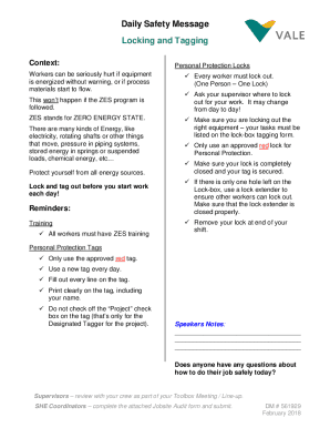 Fillable Online pmo.extportal.vale.comPMODaily Safety MessagesDaily ...