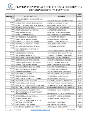 Fillable Online PRECINCT VOTING LOCATION ADDRESS ZIP CODE *EW1 ... Fax ...