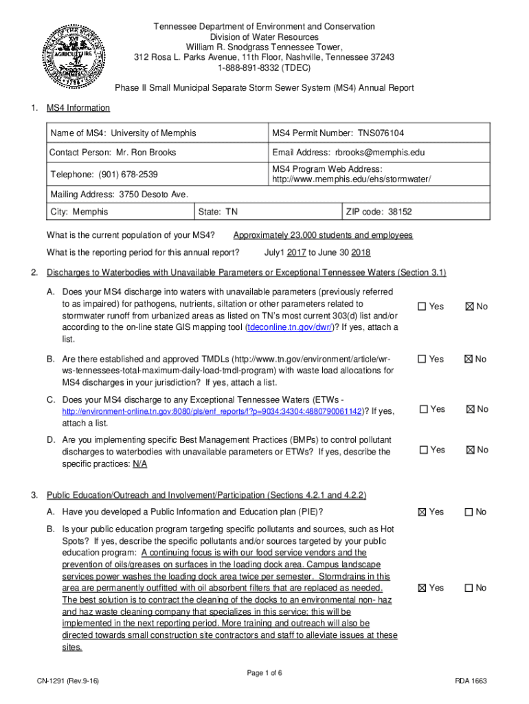 Fillable Online MS4 Year 4 Annual Report Tips and FAQs (MA & NH) US ...