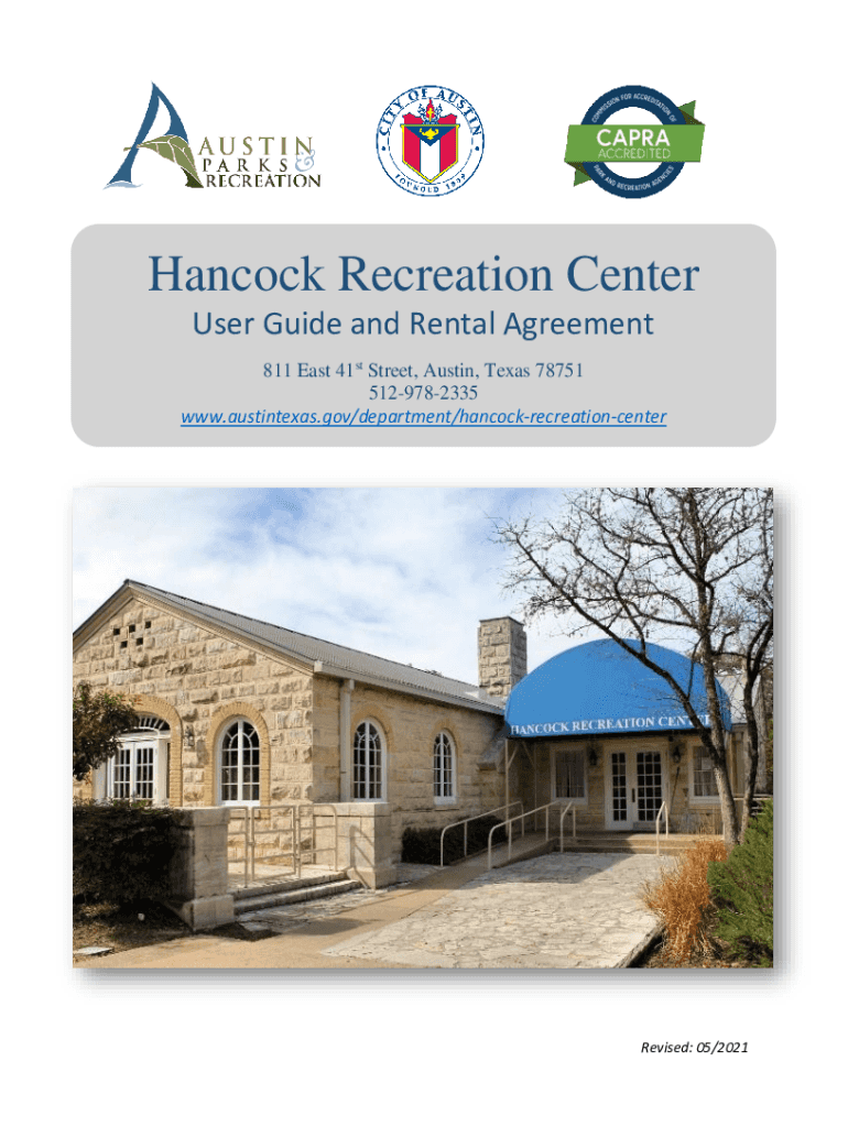 Fillable Online Hancock Recreation Center - AustinTexas.gov Fax Email ...