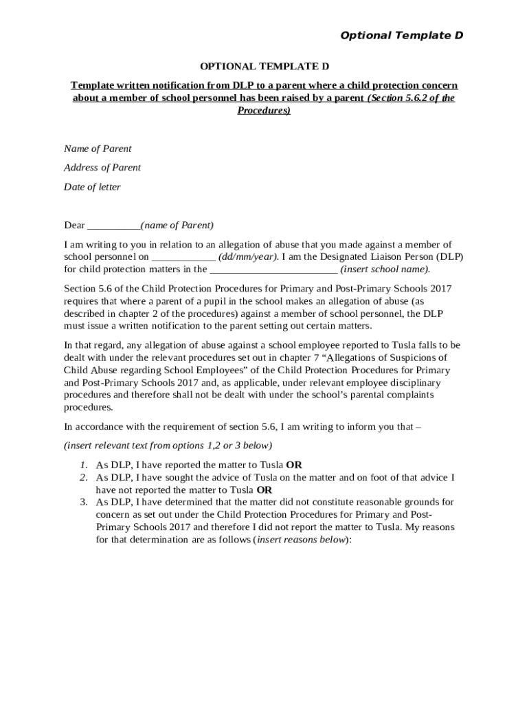 DES Resources - Irish National Teachers' OrganisationNotification ...