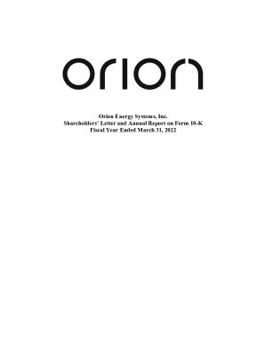 Fillable Online ORION ENERGY SYSTEMS, INC.10K2022V1 Fax Email Print ...