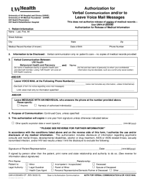 Fillable Online Authorization for Verbal Communication (1280490V-DT) 08-18-15.doc Fax Email ...