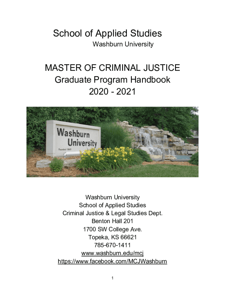 Fillable Online Criminal Justice & Legal Studies Department - Washburn ...