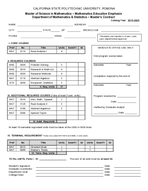 Fillable Online catalog.calpoly.edumathematicsMathematicsCalifornia Polytechnic State University ...