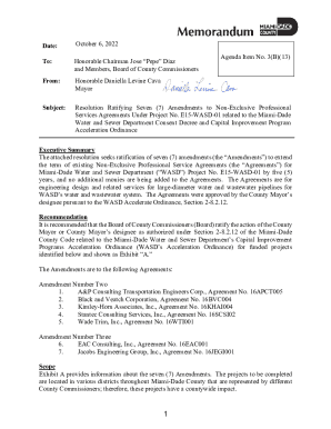 Fillable Online Honorable Daniella Levine Cava Fax Email Print - pdfFiller