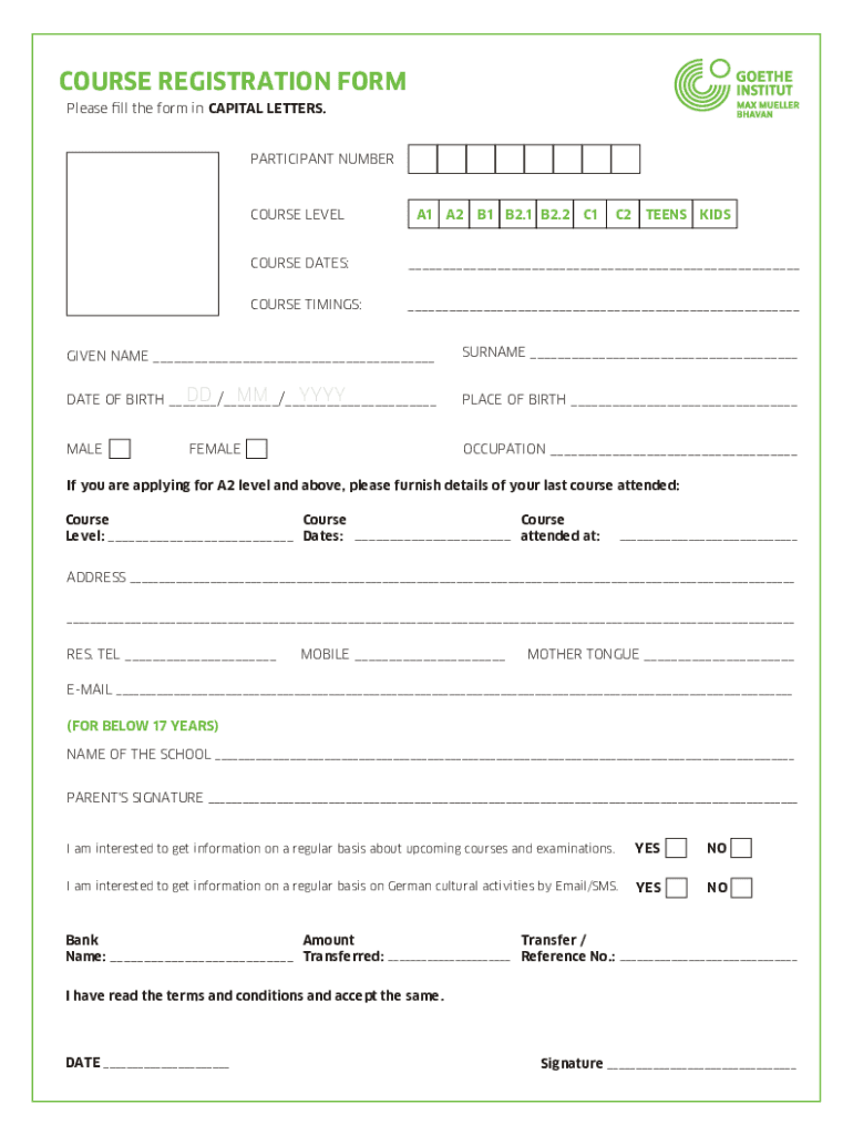 Fillable Online Course RegistrationRegistrarLiberty University90 ...