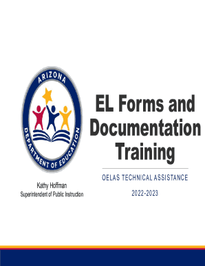 Fillable Online EL Forms and Documentation Training Fax Email Print ...