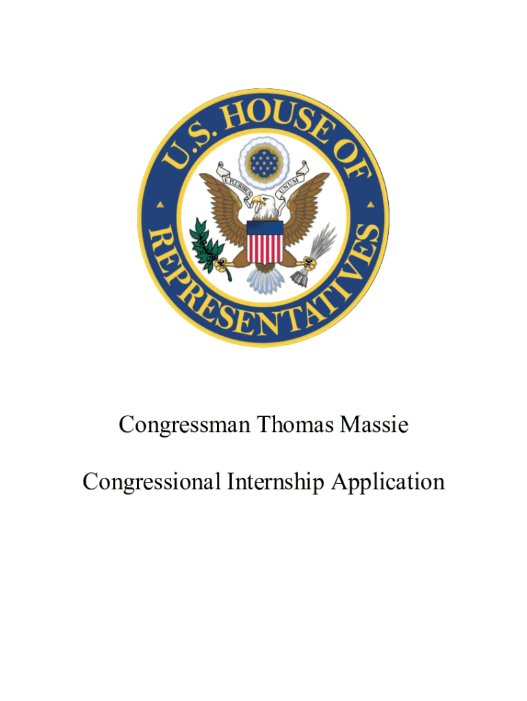 Fillable Online massie house Congressman Thomas Massie Congressional ...