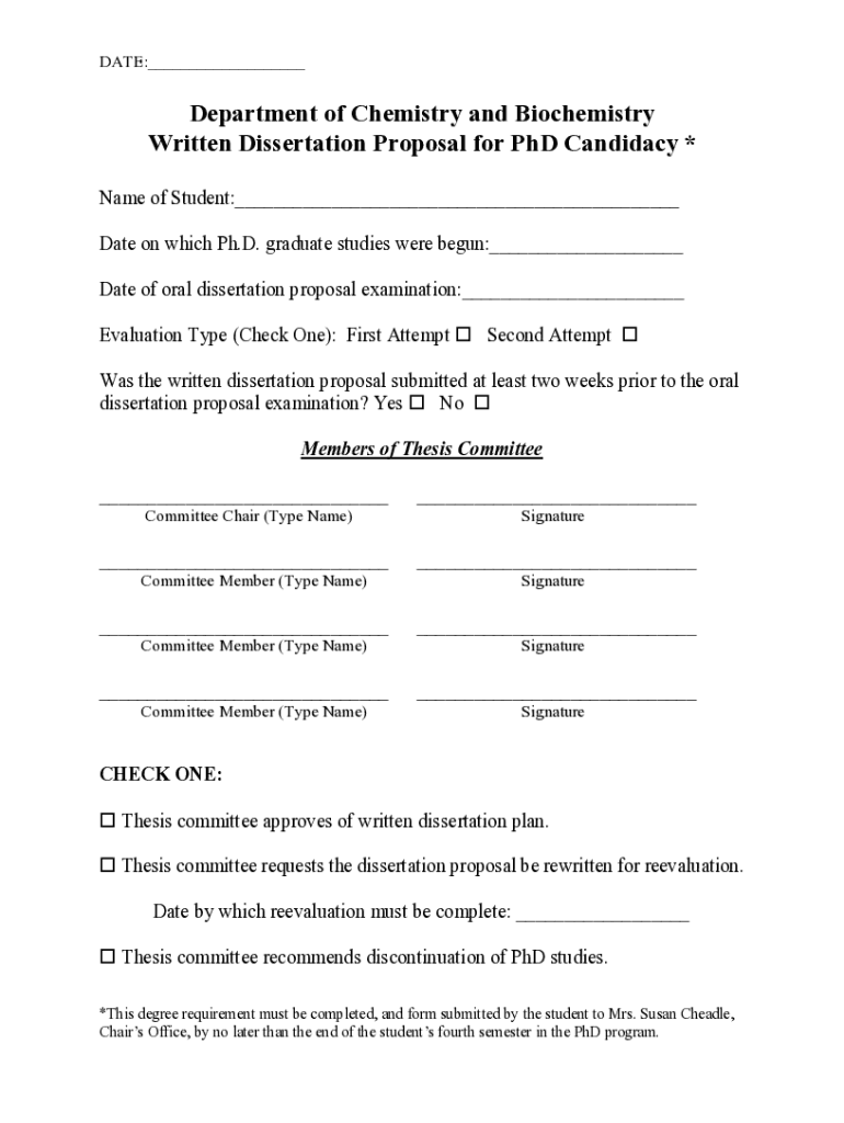 Fillable Online Biochemistry Requirements and FormsDepartment of ...