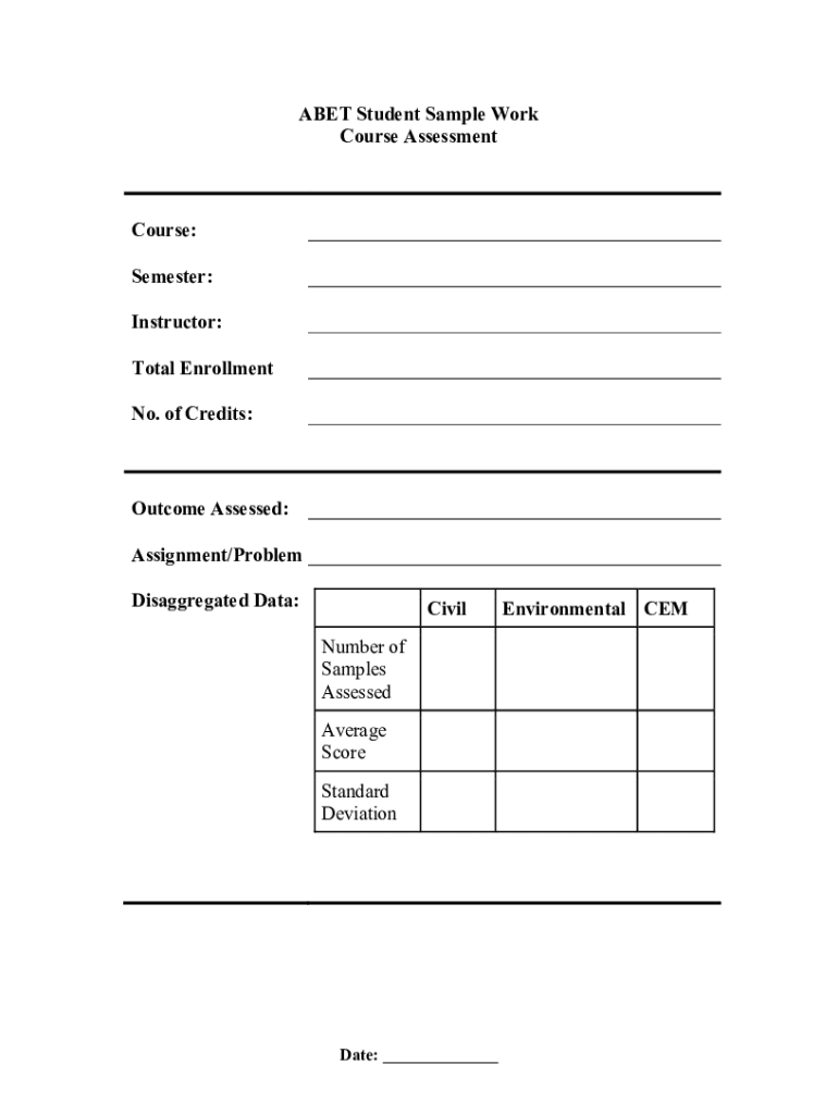 Fillable Online ABET-Student-Sample-Work-Assessment-Form-rev.pdf Fax ...