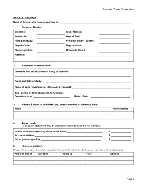 Fillable Online SCHOLARSHIP APPLICATION 2021 - Government of the Turks and Caicos Islands Fax ...