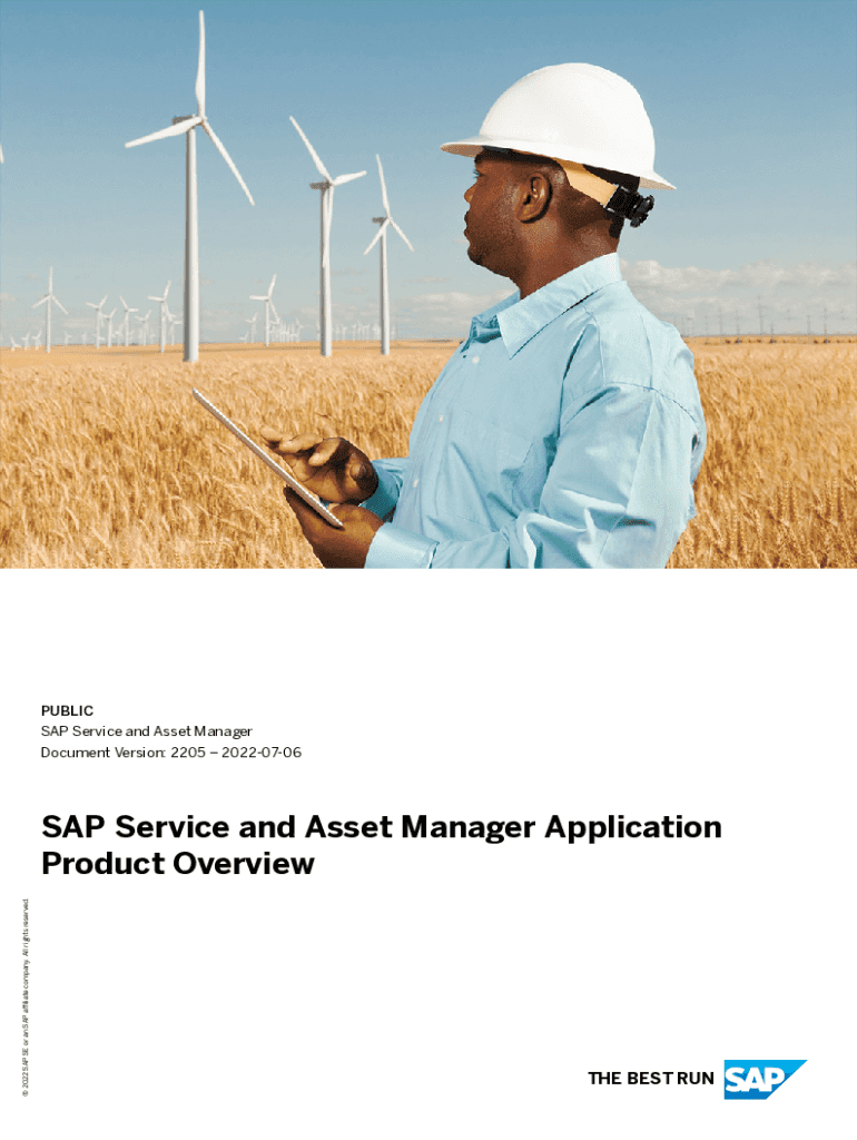 Fillable Online SAP Service and Asset Manager Application Product ...
