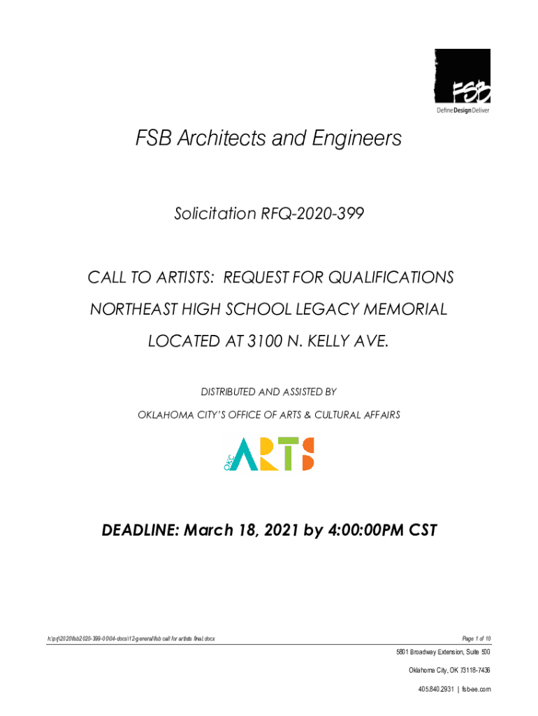 Fillable Online Request for Qualifications (RFQ) for Architectural ...
