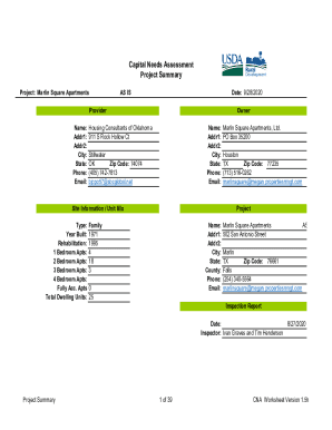 Fillable Online Capital Needs Assessment ToolHUD.gov / U.S. Department ...