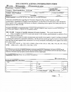 Fillable Online Forms Nye County, NV Official Website Fax Email Print ...