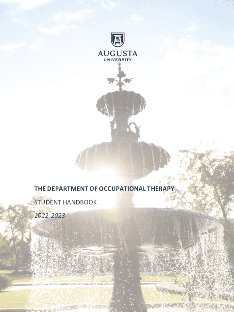 Fillable Online health.utah.edu2020mot-handbook-rev20200Master of Occupational Therapy Student ...