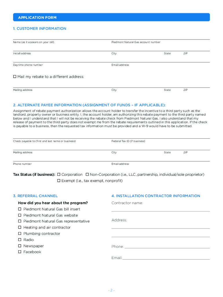 Fillable Online www.piedmontng.com home billing-and-paymentBilling ...