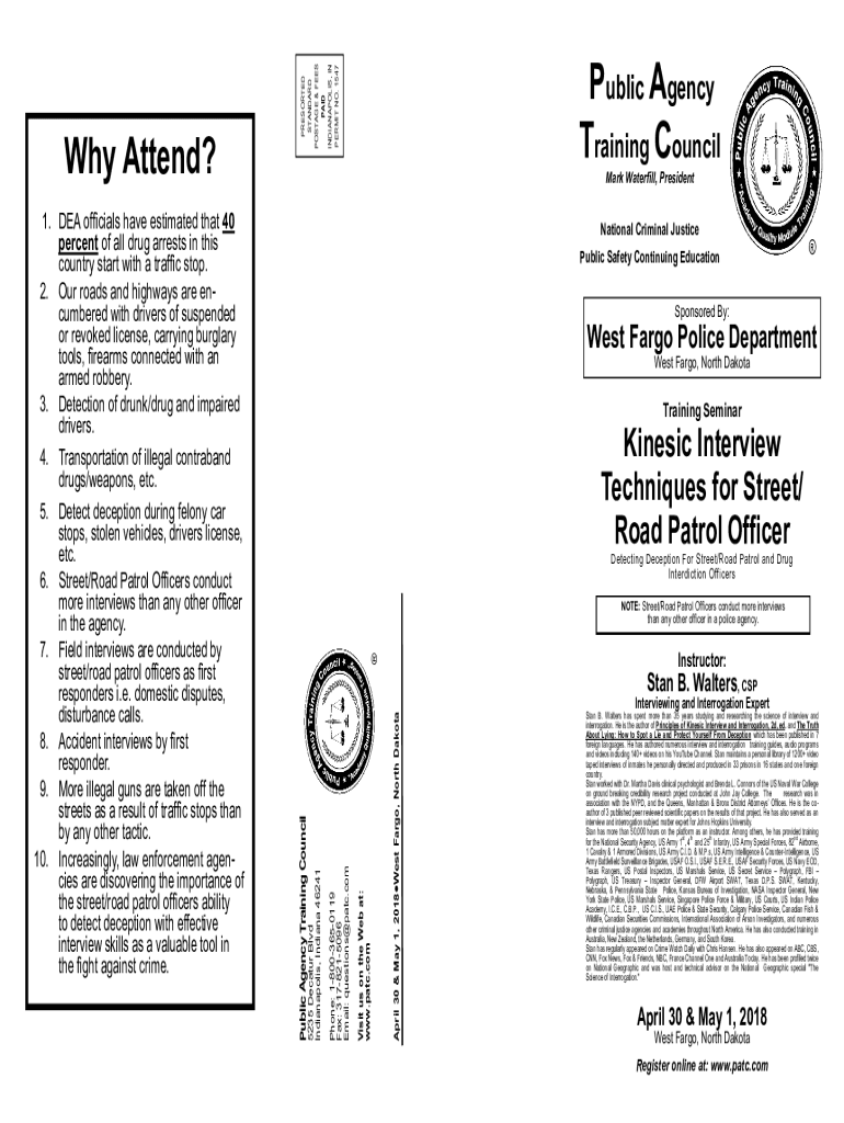 Fillable Online patc.comPolice Training Courses & Law Enforcement ...