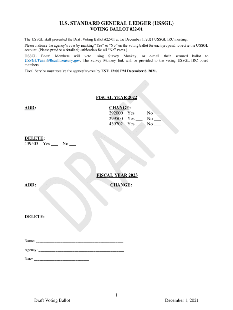 Fillable Online us standard general ledger (ussgl) - Bureau of the ...