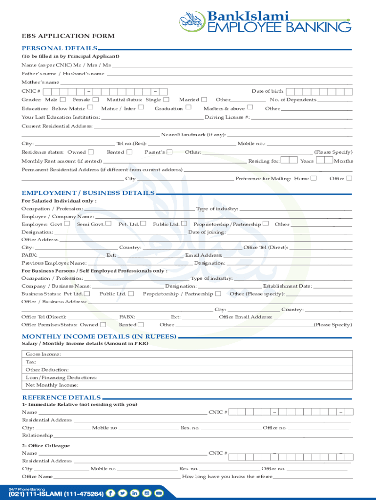 Fillable Online ebs.edu.pkadmission-application-formAdmissions Application Form - Education Bay ...