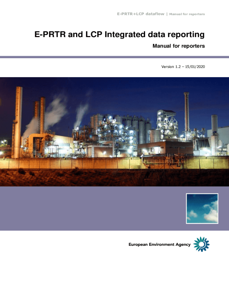 Fillable Online E-PRTR and LCP Integrated data reporting Fax Email ...