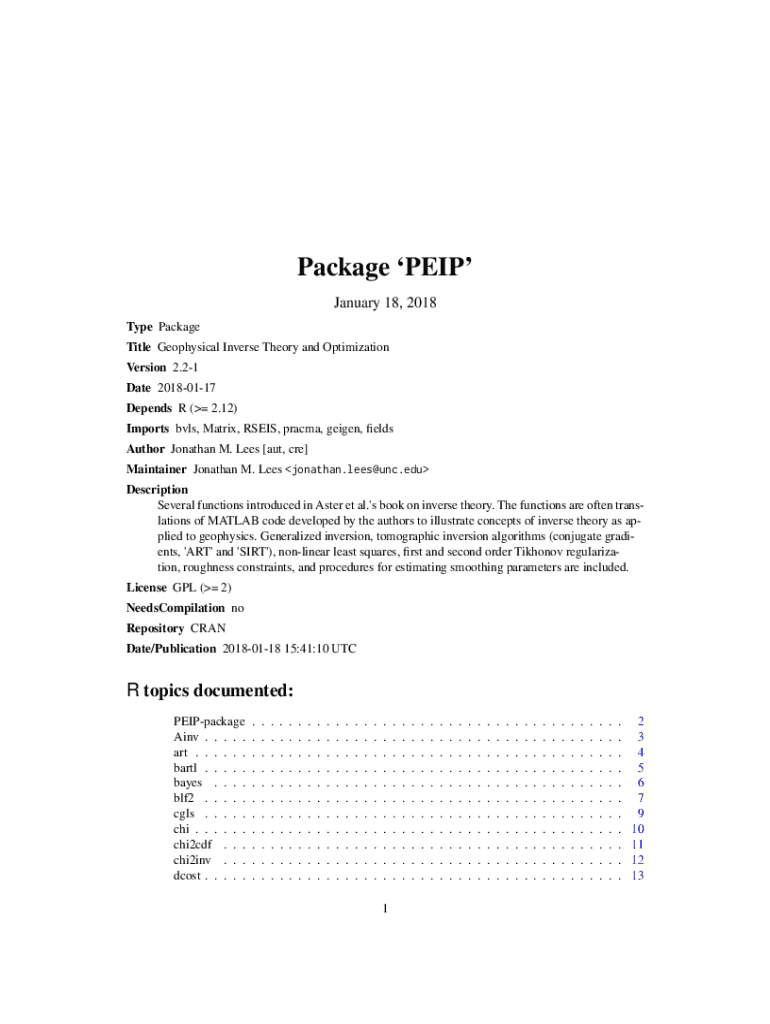 Fillable Online GitHub - cran/PEIP: This is a read-only mirror of the ...