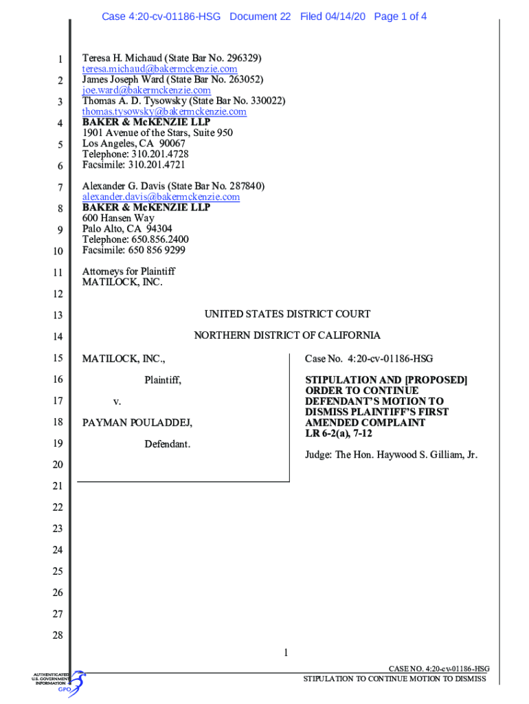 Fillable Online www.govinfo.gov content pkgORDER DENYING DEFENDANTS MOTION TO REVOKE IN FORMA ...