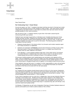 Fillable Online Exam Certificates - Trinity School Fax Email Print ...