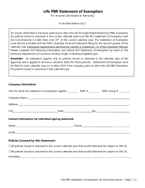 Fillable Online Form MO375-1083 "Life Pbr Statement of Exemption for ...