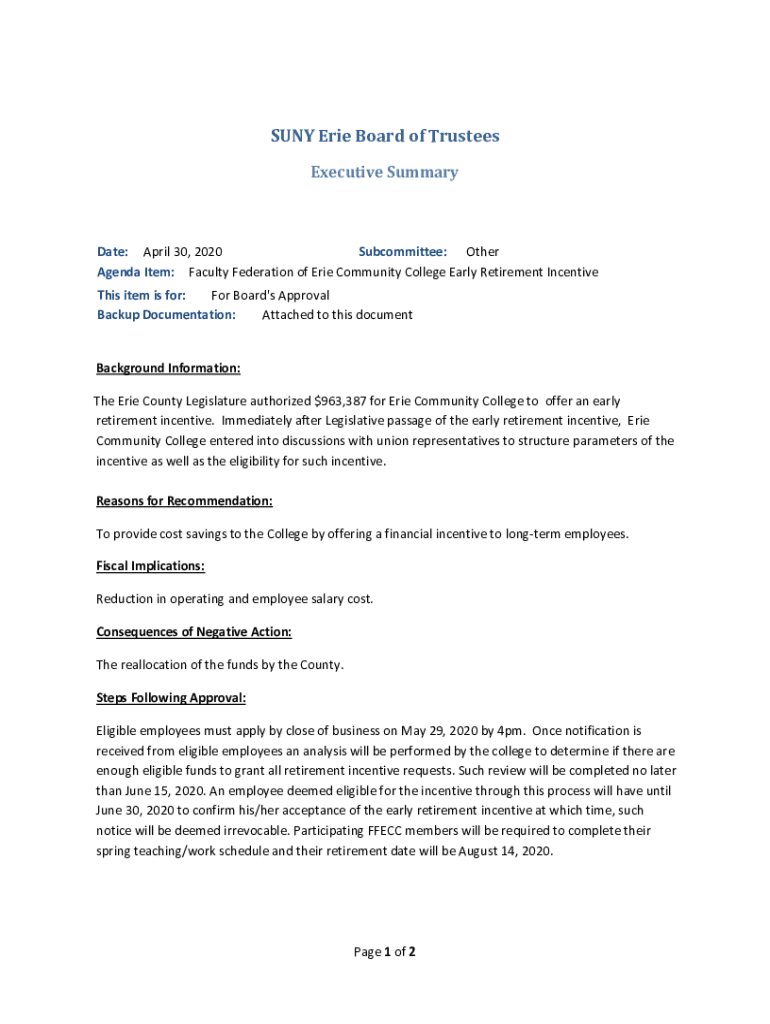 Fillable Online myecc ecc FFECC Early Retirement Incentive.pdf - Sign ...