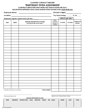 Fillable Online 7 Employee Classification Types and How They ...