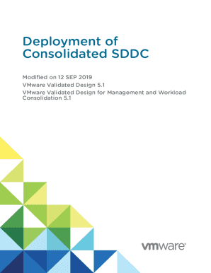 Fillable Online Deployment of Consolidated SDDC - VMware Validated ...