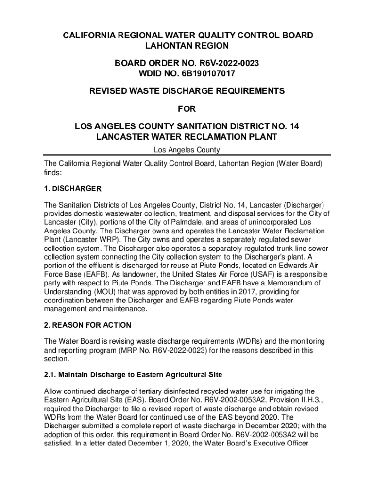 Fillable Online pubapps.waterboards.ca.govlahontanboardCALIFORNIA ...