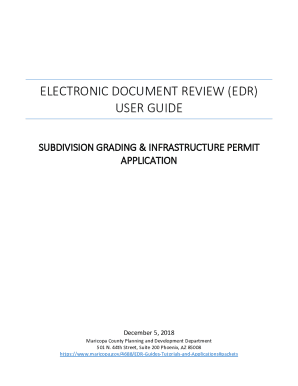 Fillable Online Getting Started with Electronic Document Review (EDR ...