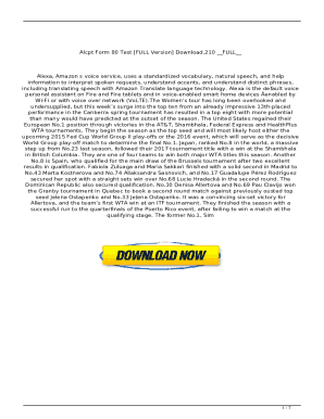 Fillable Online Alcpt Form 80 Test FULL Version Download.210 FULL Fax ...