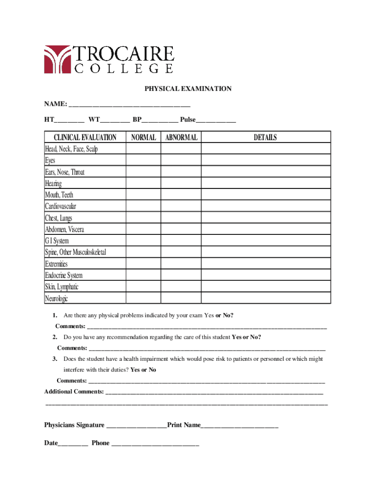Fillable Online my trocaire medicine.uiowa ...