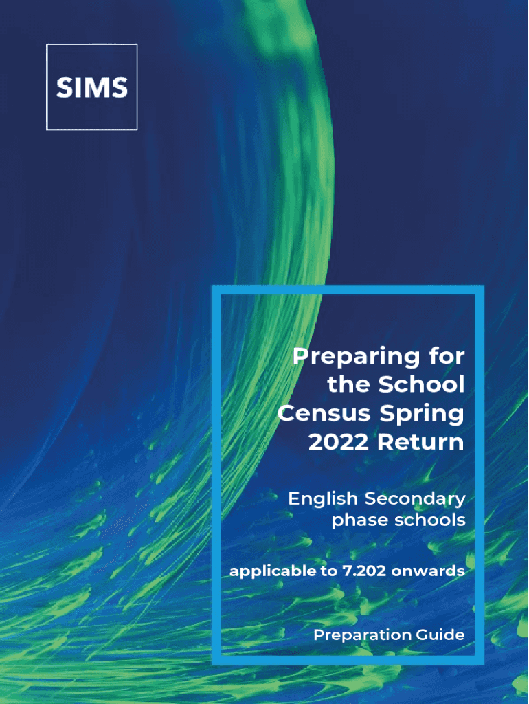 Fillable Online Preparing for the School Census Spring 2022 Return ...