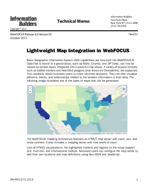 Fillable Online Technical Memo. Technical Memo for Lightweight Map ...